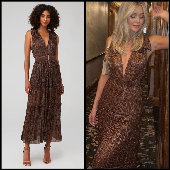 Sabina Musayev | Dresses | Sabina Musayev Helena Dress In Bronze | Poshmark